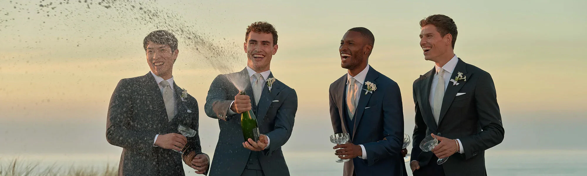 Groom and Best Man Matching Suits: How to Stand Out